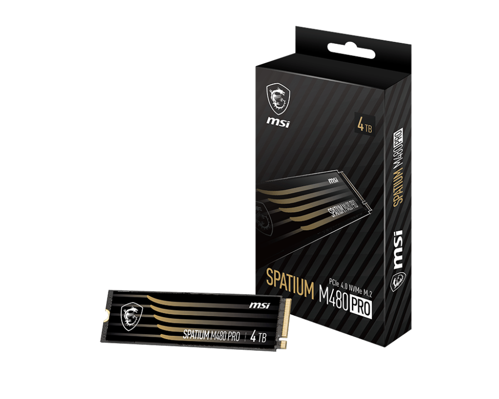 Ổ CỨNG SSD MSI SPATIUM M480 Pro PCIe 4.0 NVMe M.2 1TB (7400/6000)
