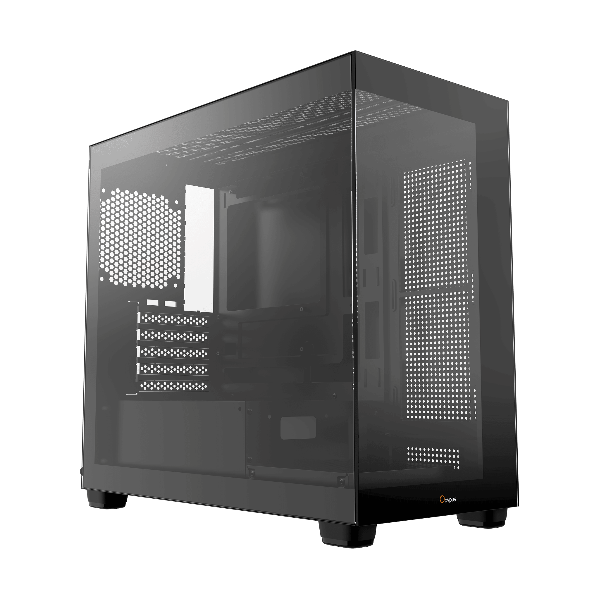 Vỏ Case Ocypus Gamma C52 ARGB - BLACK (Sẵn 3 Fan ARGB)