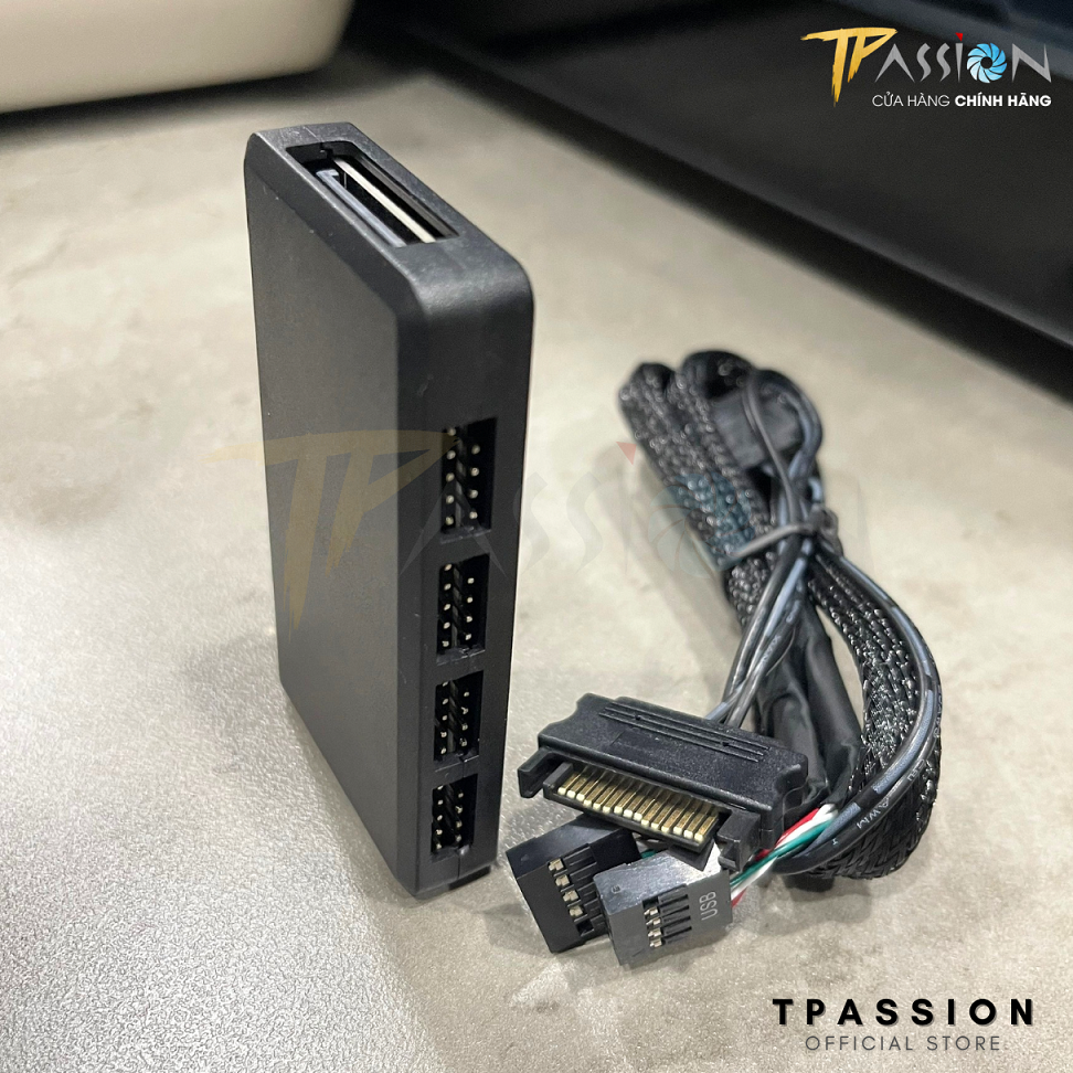 Hub chia USB Haiweishen UE05 - 1 ra 4 cổng 9 Pin USB 2.0 Mainboard có