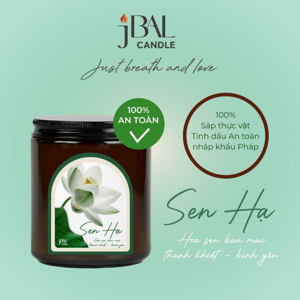 Nến thơm hương hoa Sen thanh khiết, bình yên - Sen Hạ
