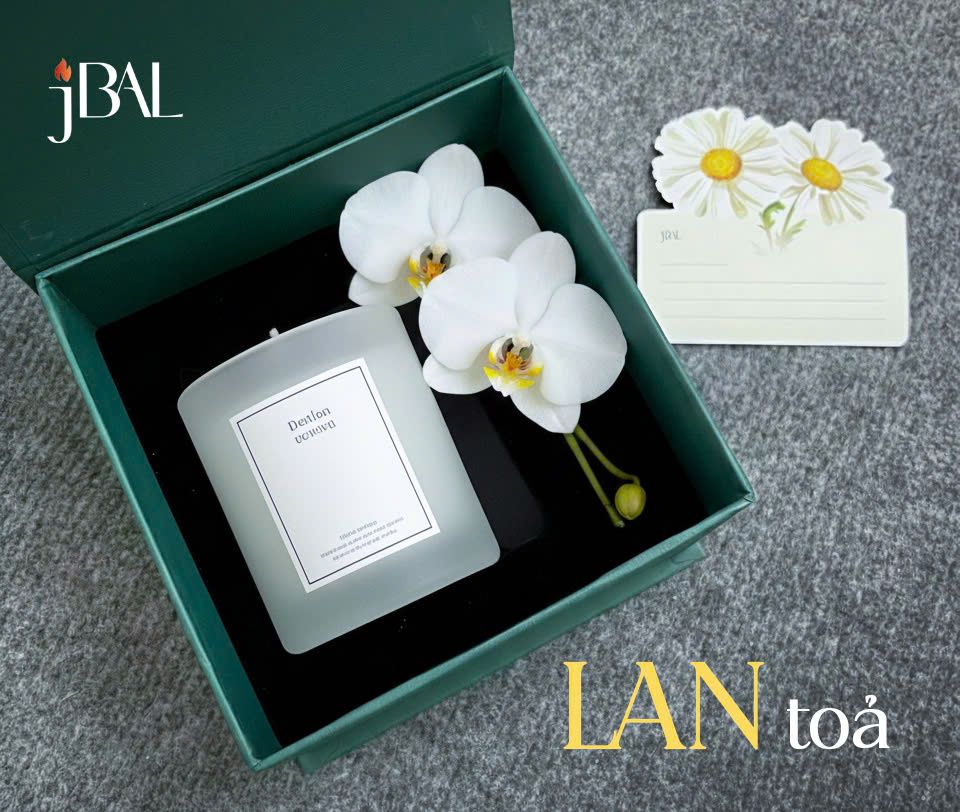 Set Quà 8/3 "Lan Tỏa" Ý Nghĩa 2026 - Quà Nến Và Hoa Tinh Tế | jBAL