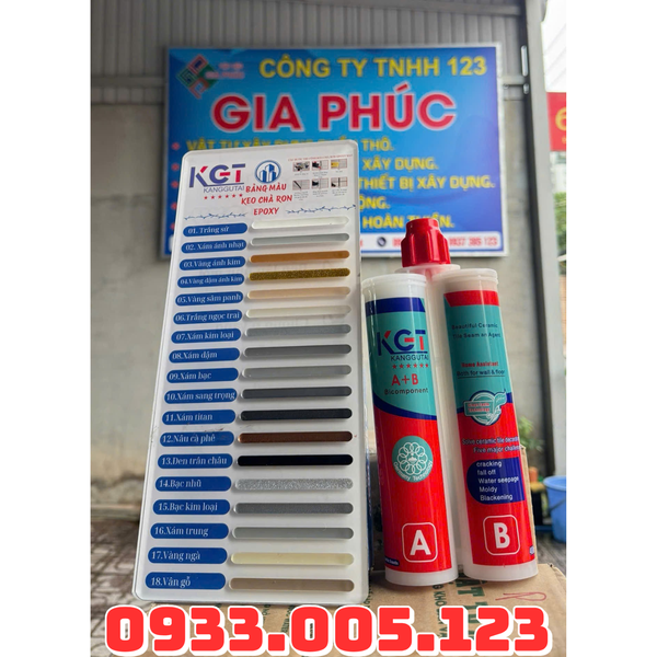 KEO CHÀ RON KGT 2 THÀNH PHẦN I KEO CHÀ RON KGT GỐC EPOXY – VLXD GIA PHÚC