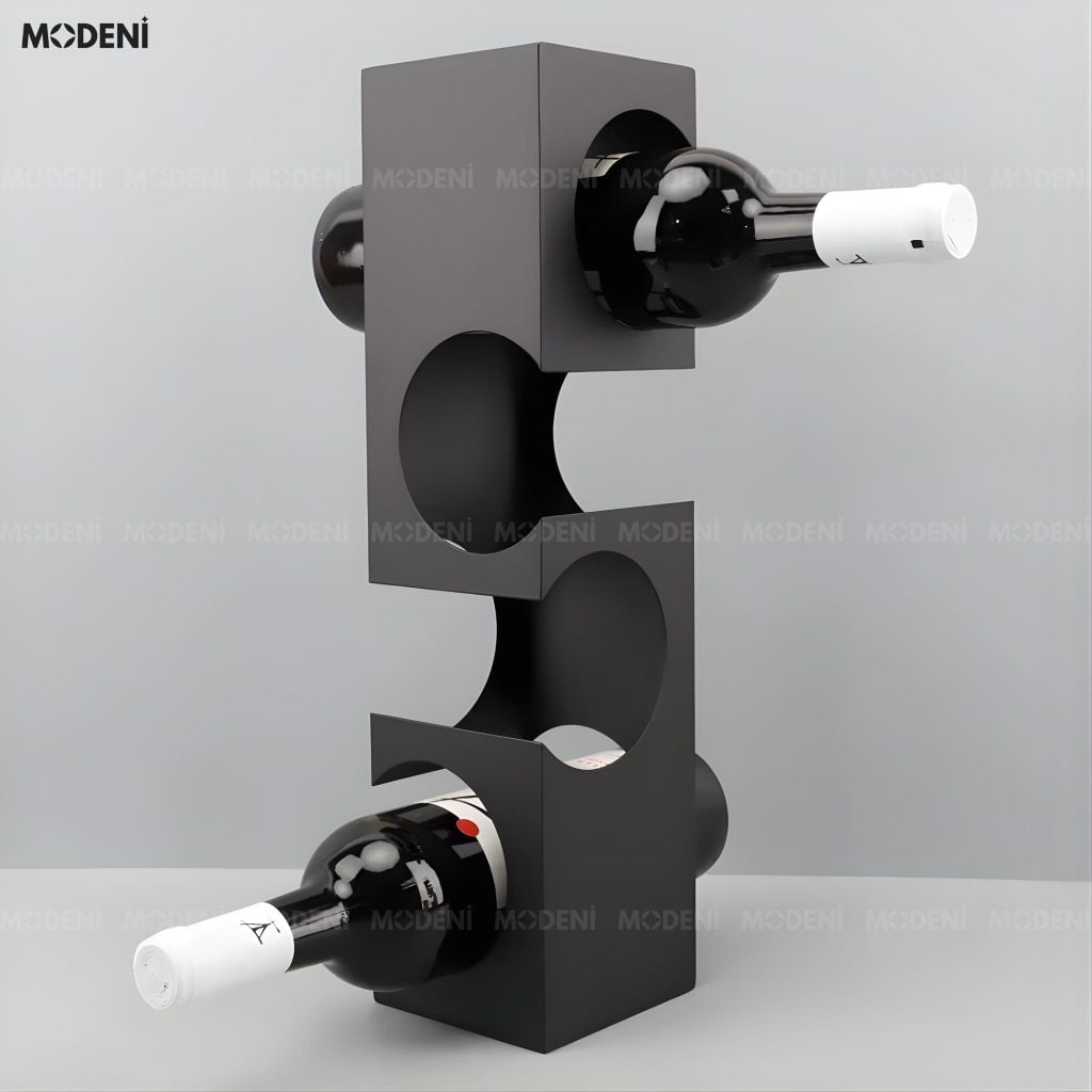 Kệ Rượu Prist Đen Kim Loại Nguyên Khối Ánh Kim 4 Tầng Cho Không Gian ...