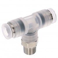 Đầu Nối Nhanh Khí Nén Dạng Chữ T Ren Ngoài Pisco PPB6-02SUS (Bộ 1 sản – Vật Tư Sài Gòn