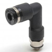 Đầu Nối Nhanh Khí Nén Dạng Cong 90° Ren Ngoài (Dài) Pisco PLL4-M5W (Bộ – Vật Tư Sài Gòn