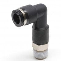 Đầu Nối Nhanh Khí Nén Dạng Cong 90° Ren Ngoài (Dài) Pisco PLL8-02W (Bộ – Vật Tư Sài Gòn