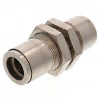 Đầu Nối Nhanh Khí Nén Dạng Thẳng Ren Ngoài Lắp Kẹp Vách Pisco KM12 (Bộ – Vật Tư Sài Gòn