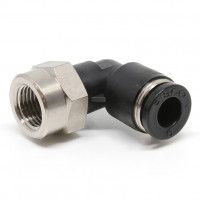 Đầu Nối Nhanh Khí Nén Dạng Cong 90° Ren Trong Pisco PLF8-02W (Bộ 1 sản – Vật Tư Sài Gòn