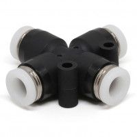 Đầu Nối Nhanh Khí Nén Ngã 4 Pisco PZA1/4 (Bộ 1 sản phẩm) – Vật Tư Sài Gòn