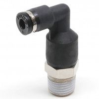 Đầu Nối Nhanh Khí Nén Dạng Cong 90° Ren Ngoài (Dài) Pisco PLL4-02 (Bộ – Vật Tư Sài Gòn