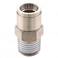 Đầu Nối Nhanh Khí Nén Thẳng Phi 8mm Ren Ngoài R1/4 Pisco KC8-02 (Bộ 1 – Vật Tư Sài Gòn