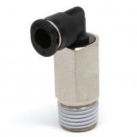 Đầu Nối Nhanh Khí Nén Dạng Cong 90° Ren Ngoài (Dài) Pisco PLL6-02M (Bộ – Vật Tư Sài Gòn