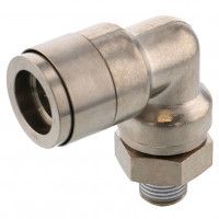 Đầu Nối Nhanh Khí Nén Dạng Cong 90° Ren Ngoài Pisco KL8-02-F (Bộ 1 sản – Vật Tư Sài Gòn