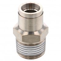 Đầu Nối Nhanh Khí Nén Thẳng Phi 8mm Ren Ngoài R3/8 Pisco KC8-03 (Bộ 1 – Vật Tư Sài Gòn