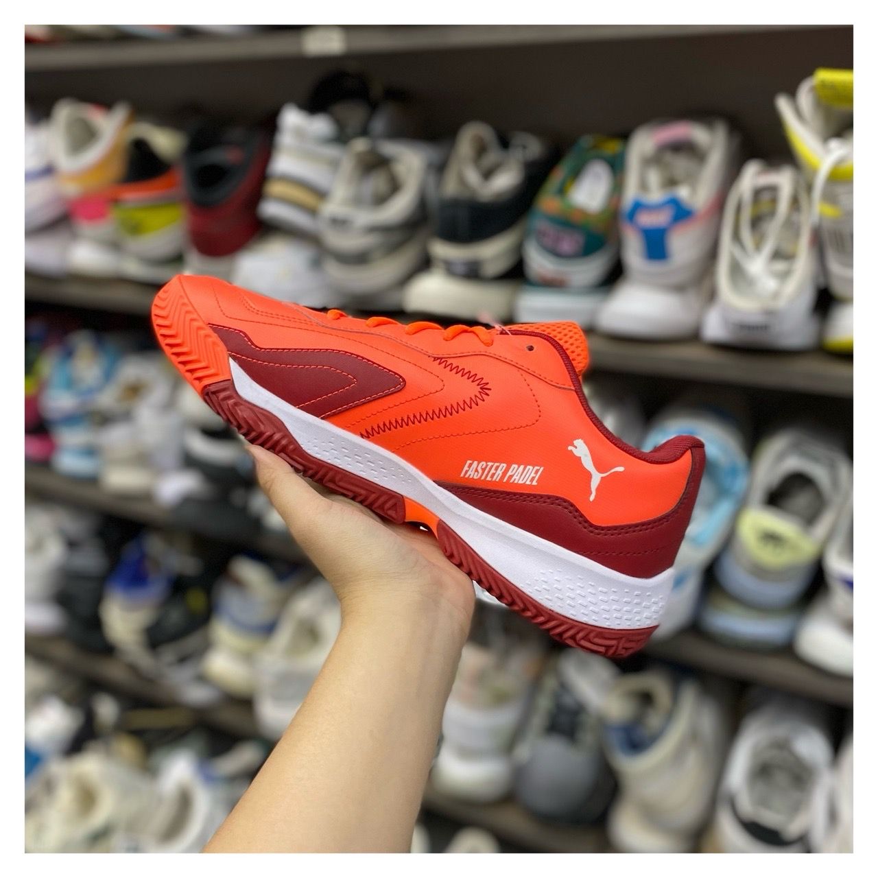 NB - Giày Puma Nova Smash Red Orange 108288-01 - Giày bám bụi