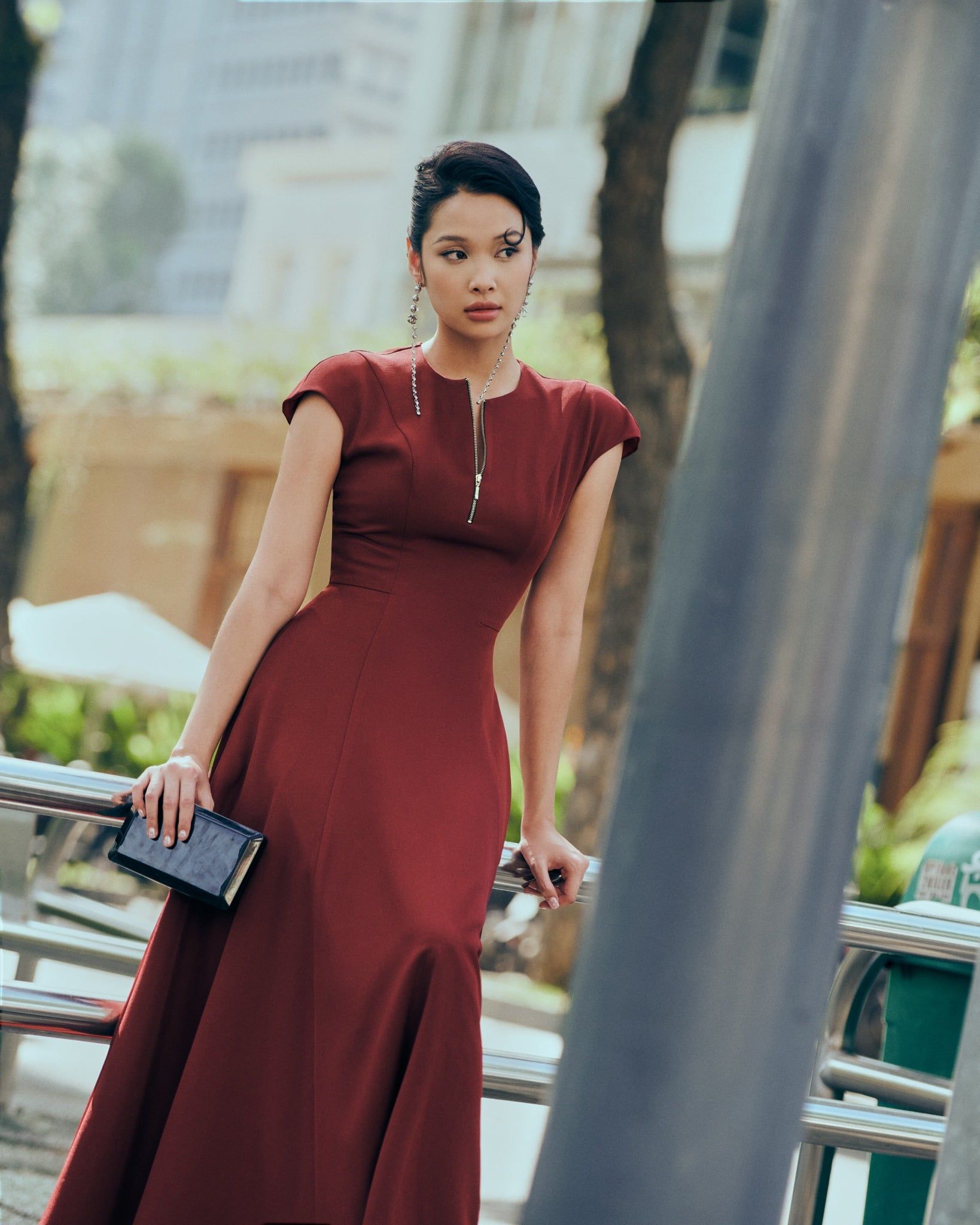 Đầm midi xòe Lê House RUBY LEOPARD