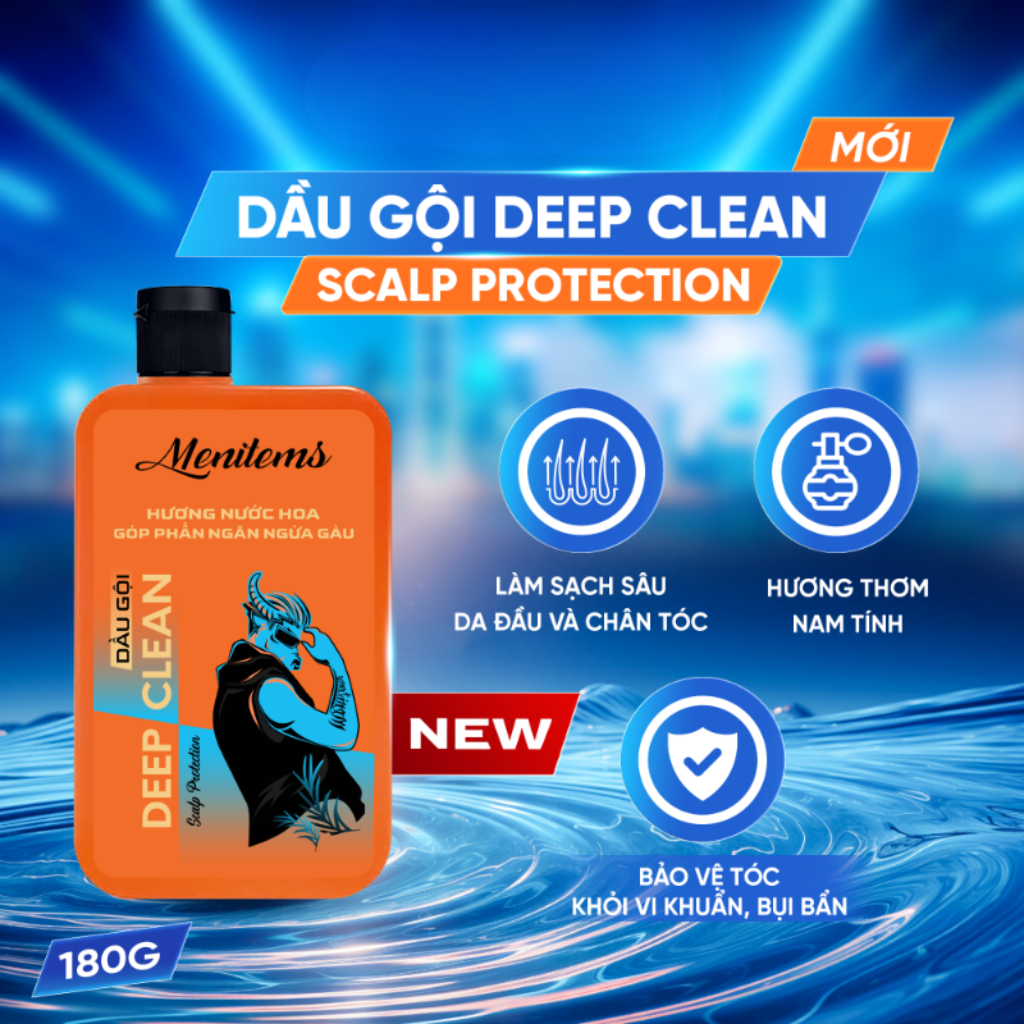 Menitems Dầu gội Nam Deep Clean oil ControlMenitems Dầu gội Nam Deep ...