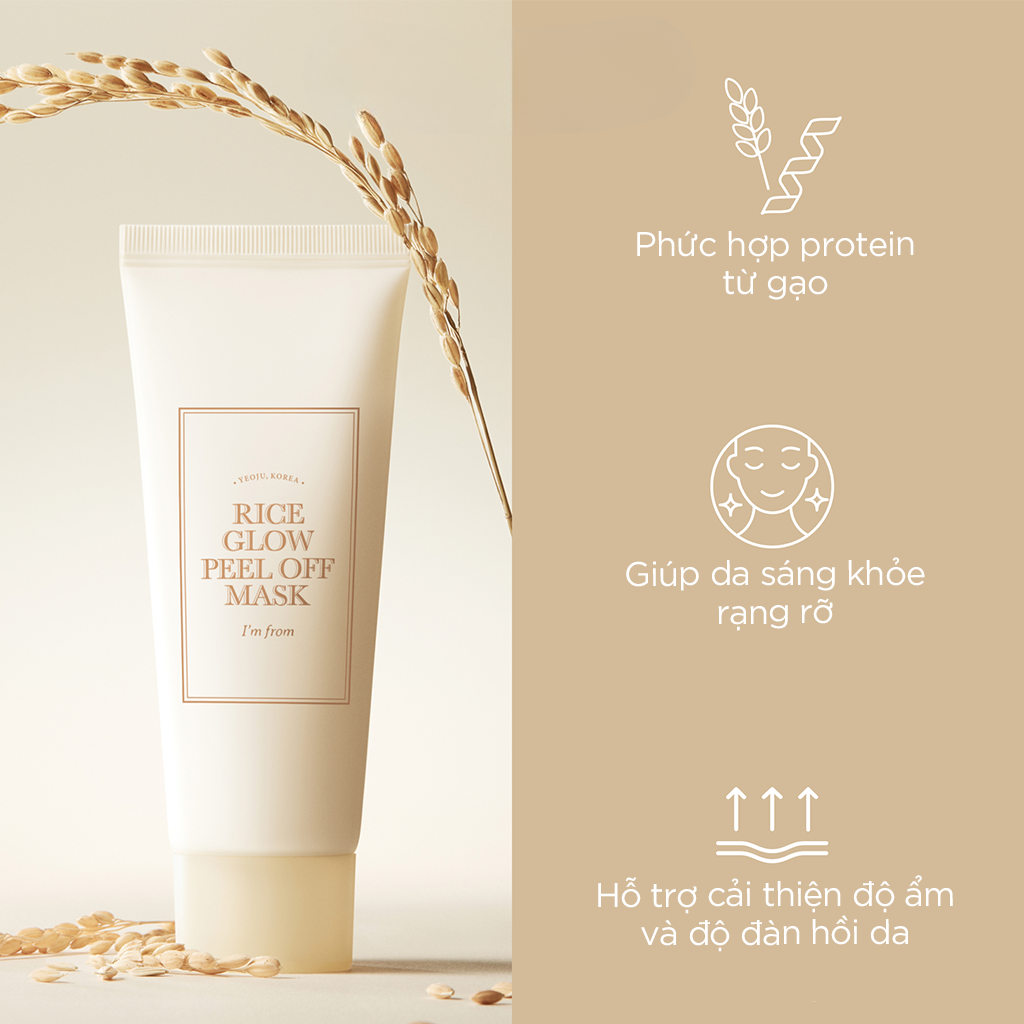 I'm From Mặt nạ Rice Glow Peel Off Mask 70gI'm From Mặt nạ Rice Glow ...