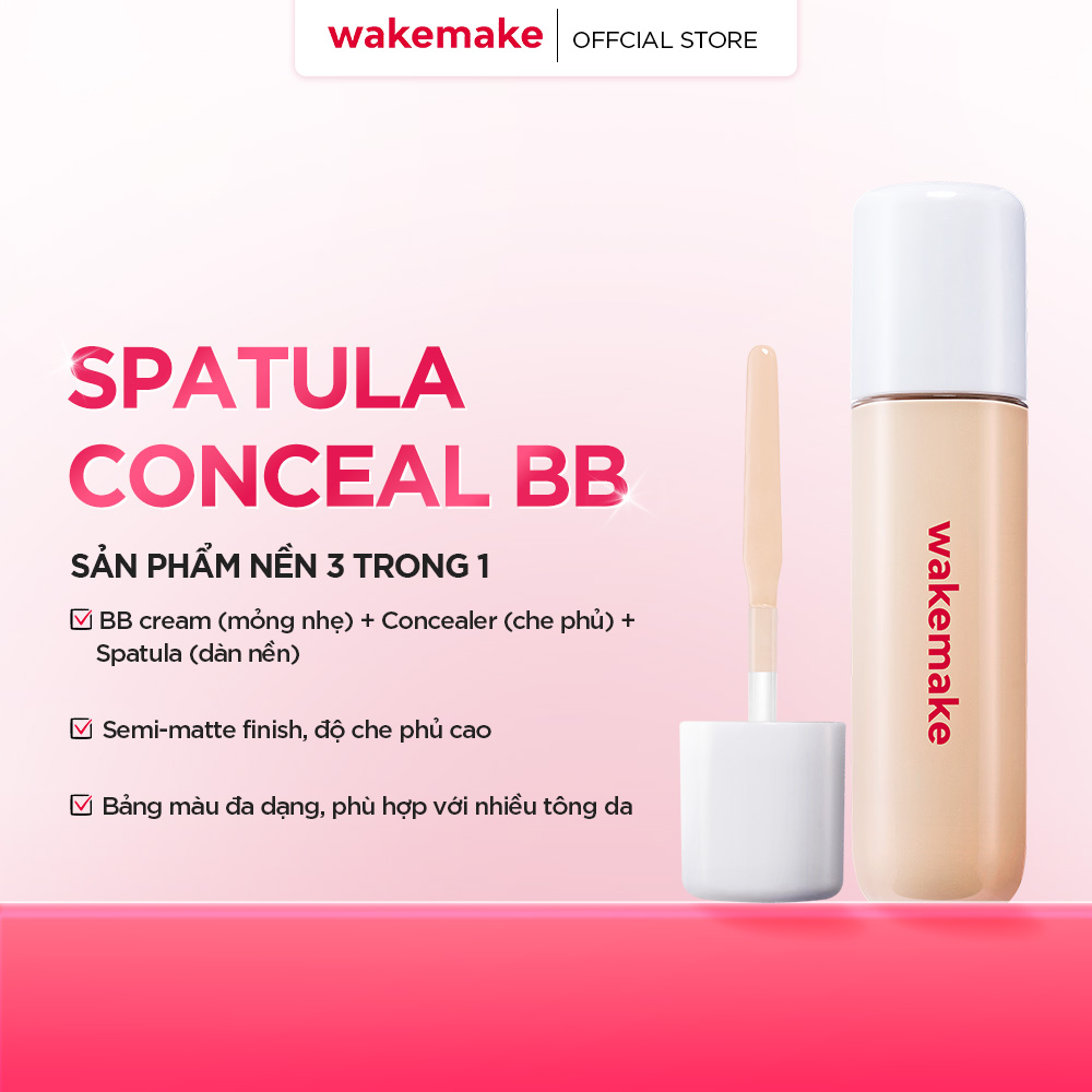 Wakemake Kem che khuyết điểm Spatula Conceal BB 20mlWakemake Kem che ...