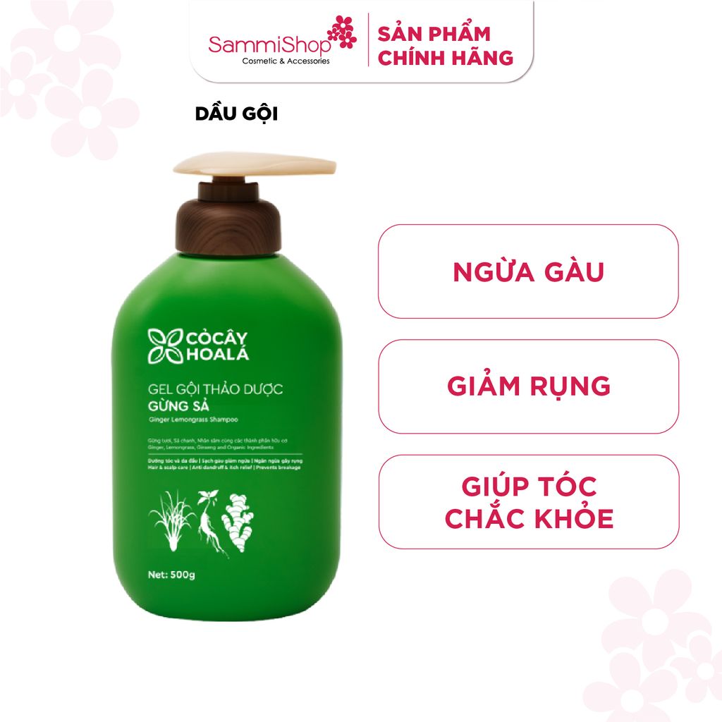 CoCayHoaLa Gel gội thảo dược Gừng Sả 500gCoCayHoaLa Gel gội thảo dược ...