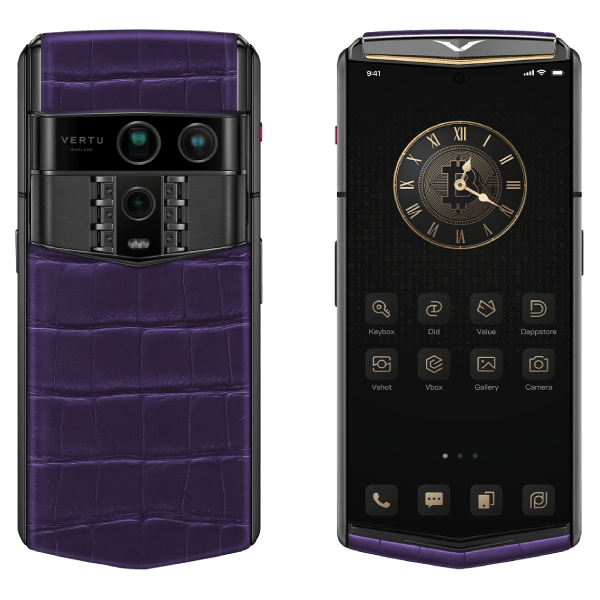 Vertu Agent Q Black Premium Set Single Gold Accent Grape Purple Alli 1 ...
