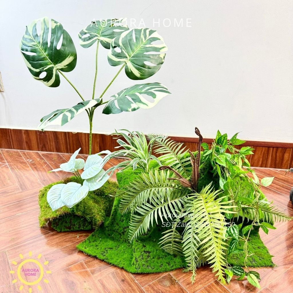 Tiểu cảnh khóm cây giả size nhỏ trang trí (Nhiều mẫu) | Aurora Home