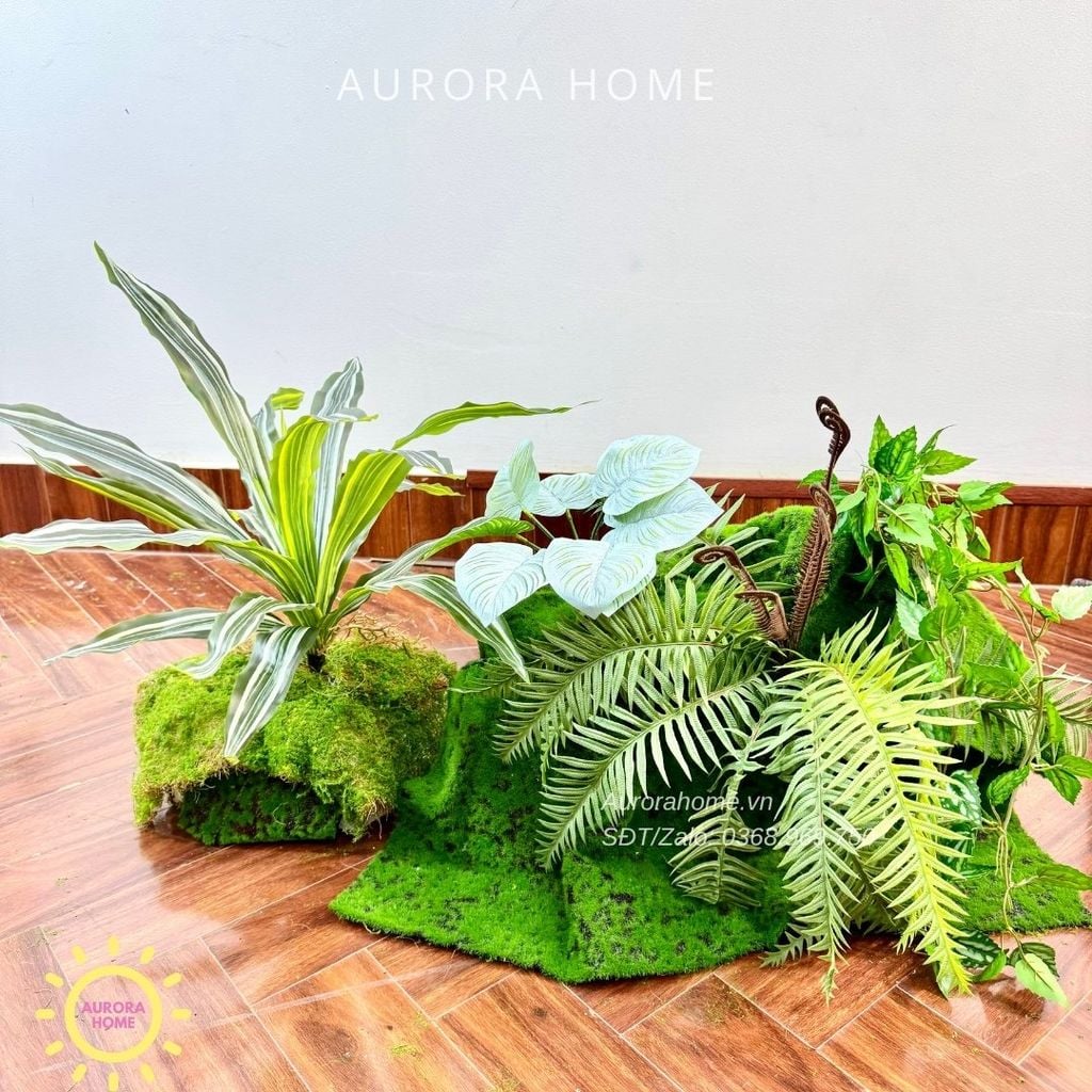 Tiểu cảnh khóm cây giả size nhỏ trang trí (Nhiều mẫu) | Aurora Home