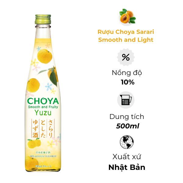 Rượu Mơ Choya Sarari Smooth and Light – Cỏ Sáu Lá Specialty