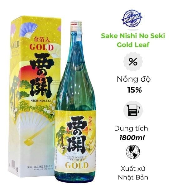 Sake Nishi No Seki Gold Leaf – Cỏ Sáu Lá Specialty