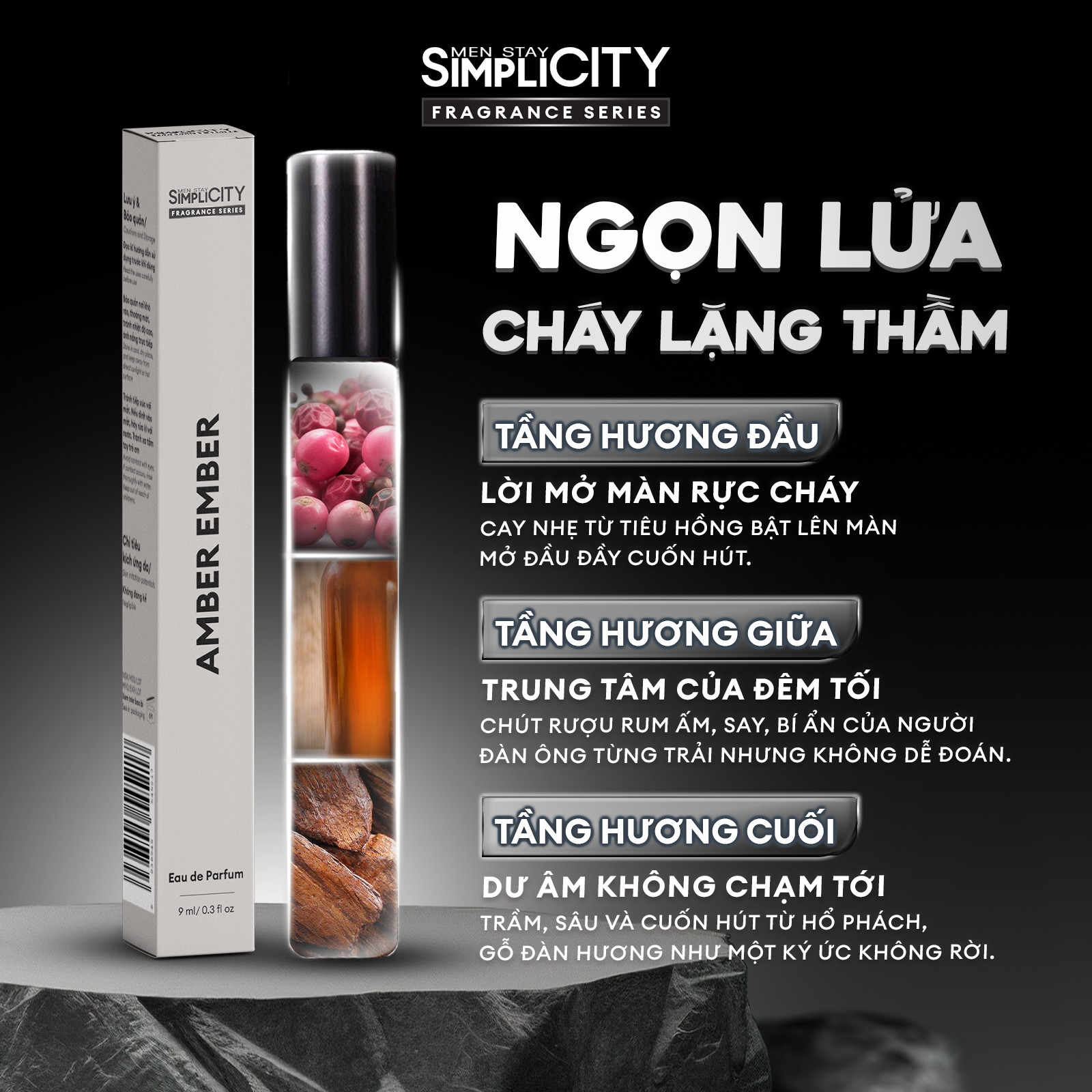 Bộ quà tặng 3 loại nước hoa nam cao cấp Elenmentum Collection Men Stay ...