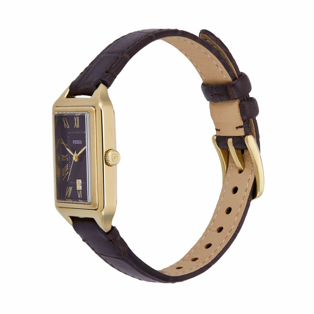 Đồng hồ Nữ Raquel dây da màu nâu mặt vuống màu nâu ES5367