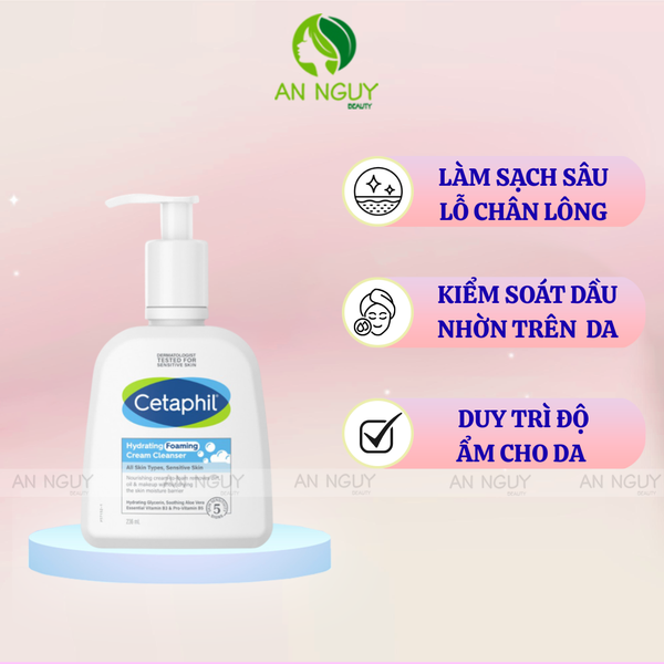 Sữa Rửa Mặt Cetaphil Hydrating Foaming Cream Cleanser Tạo Bọt Dịu Lành ...
