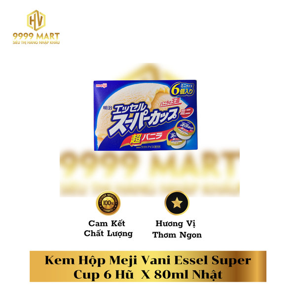 Kem Hộp Meji Vani Essel Super Cup 6 Hũ X 80ml Nhật – Siêu Thị Hàng Nhập ...