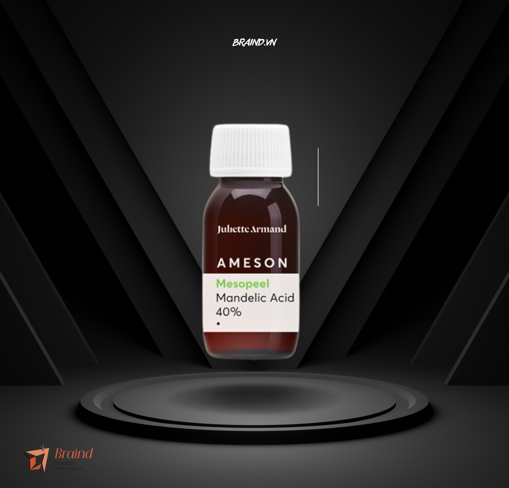 Dung dịch peel Juliette Armand Ameson Mandelic Acid 40% 50ml– Braind