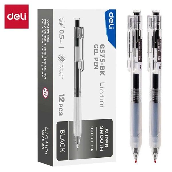 Bút gel Deli ngòi 0.5mm Linfini EG575 (12/144/1728) – HIỆU SÁCH MAI