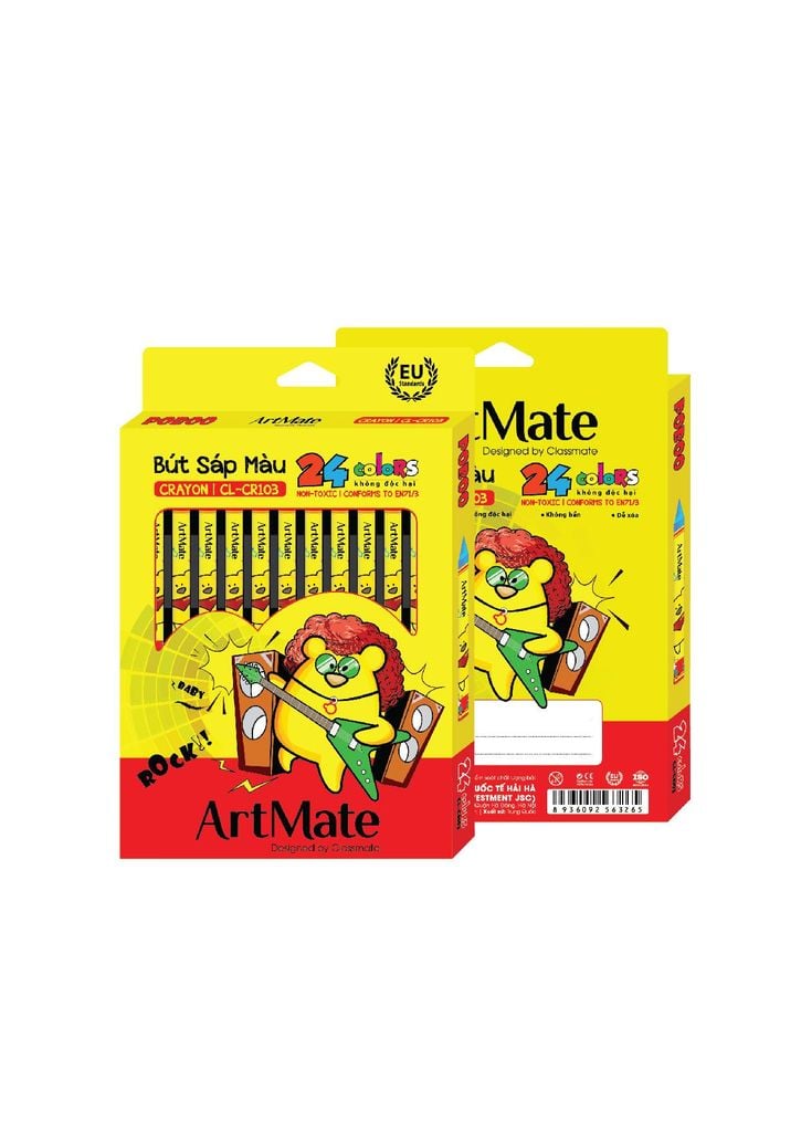 Bút sáp 24 màu CL-CR103 Classmate (12/96) – HIỆU SÁCH MAI