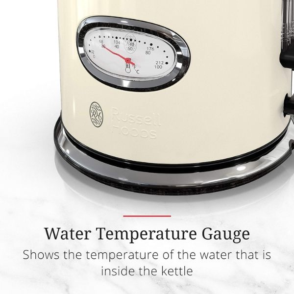 Ấm siêu tốc Russell Hobbs Retro 1.7 lít - Màu kem KE5550CRR 2400W