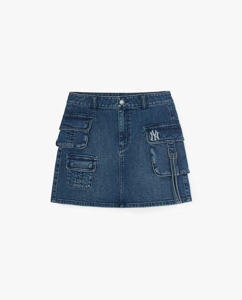 MLB - Chân váy denim mini Basic Small Logo MLB Việt Nam