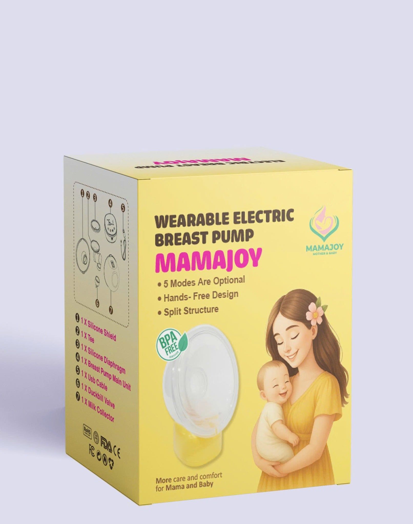 MÁY HÚT SỮA ĐIỆN ĐƠN MAMAJOY (Wearable Electric Breast Pump) – drmaya