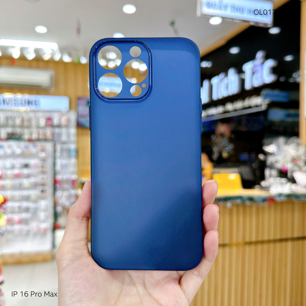 Ốp IP 16 Pro Max dẻo nhám trơn