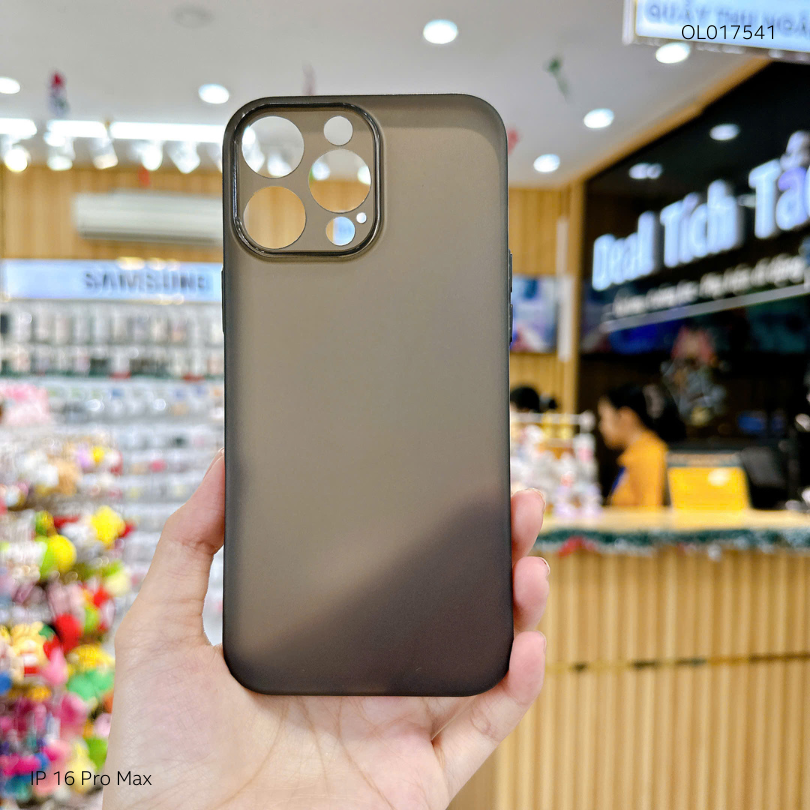 Ốp IP 16 Pro Max dẻo nhám trơn