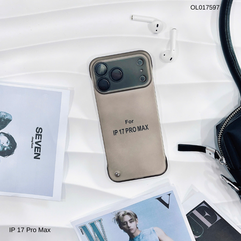 ** Ốp IP 17 Pro Max nhám hở viền