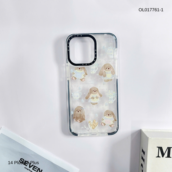 ** Ốp IP 14 Plus/15 Plus dẻo viền đen camera Casetify