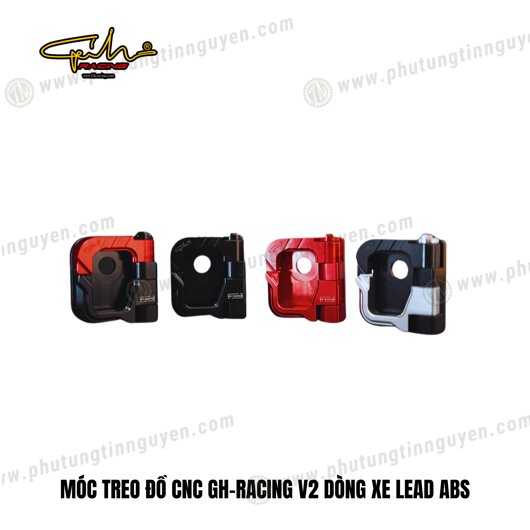 MÓC TREO ĐỒ CNC GH-RACING V2 DÒNG XE LEAD ABS