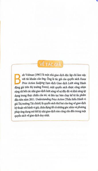 Thấu Hiểu Hành Vi Giá Thị Trường Tài Chính - Bob Volman – Bến Nghé Books