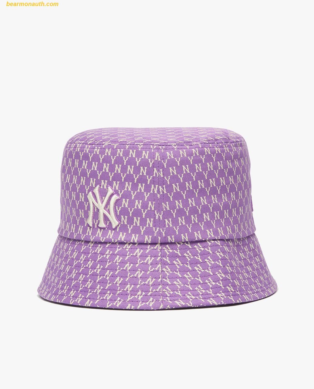 Mũ Bucket MLB Bucket Classic Monogram 3AHTH201N-50LDD Tím – Bear Mon Auth