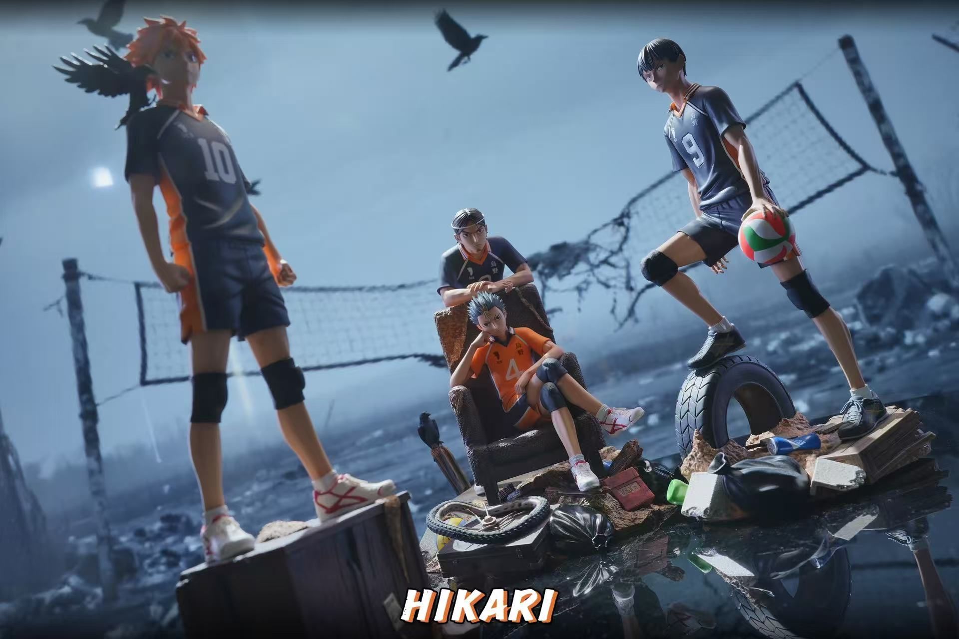 Hikari Studio - Yu Nishinoya & Azumane Asahi - Haikyuu!! – Flash Resin Shop