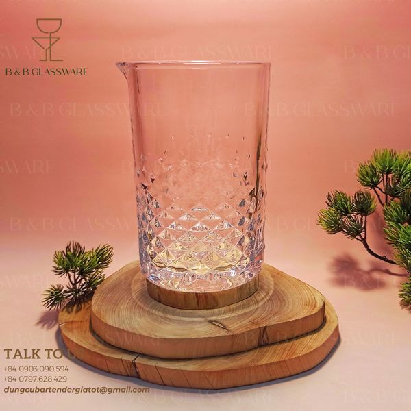 Ly Mixing Glass Kim Cương – B&B Supplier