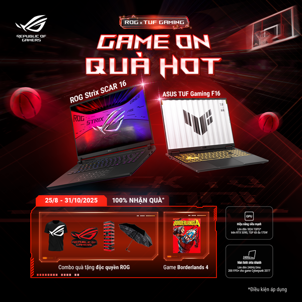 GAME ON QUÀ NGON - Back to school 2025 ROG x TUF Gaming – GEARVN.COM