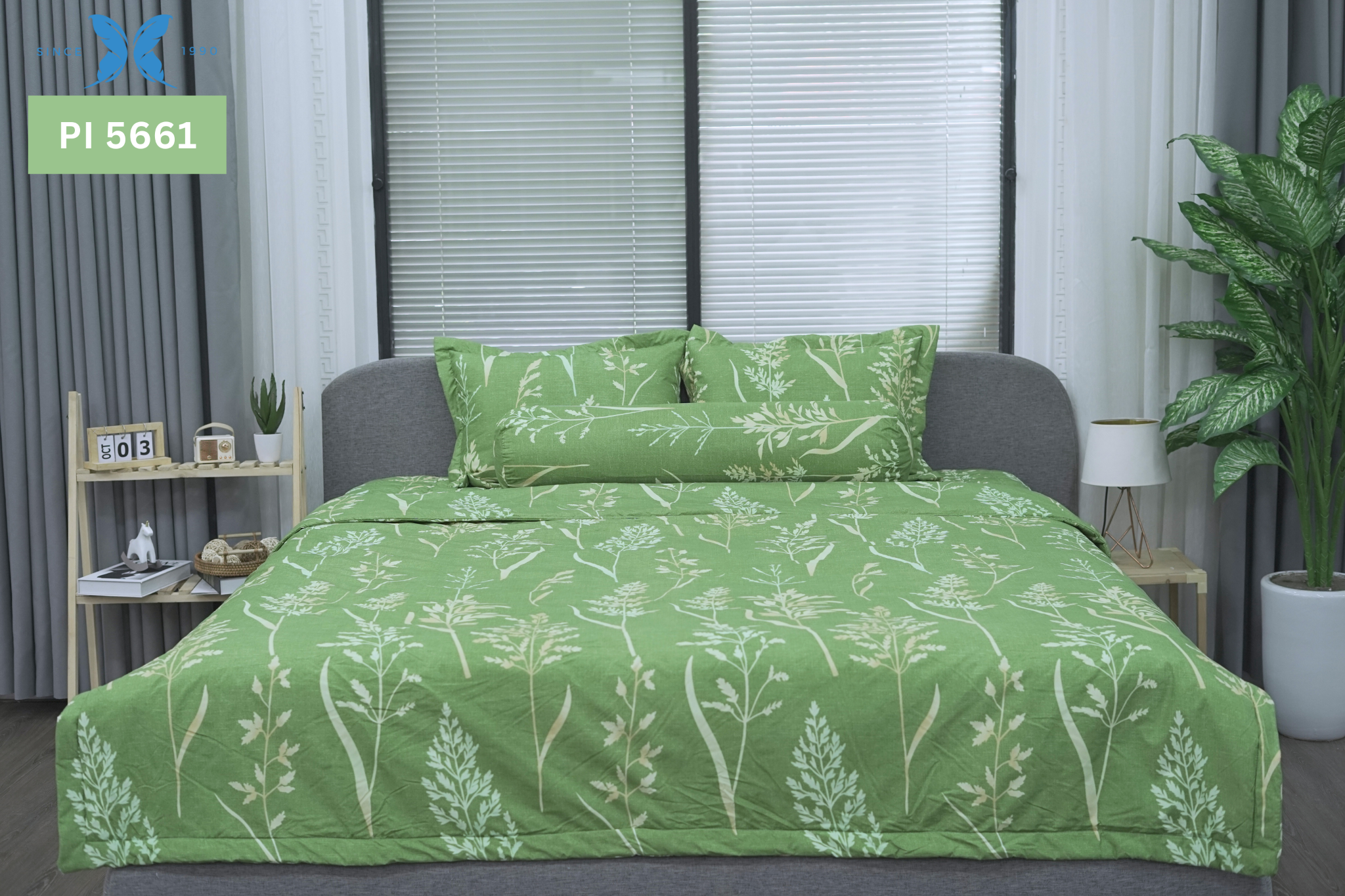 Bộ chăn ga gối 5 món PI 5661 – ELAN